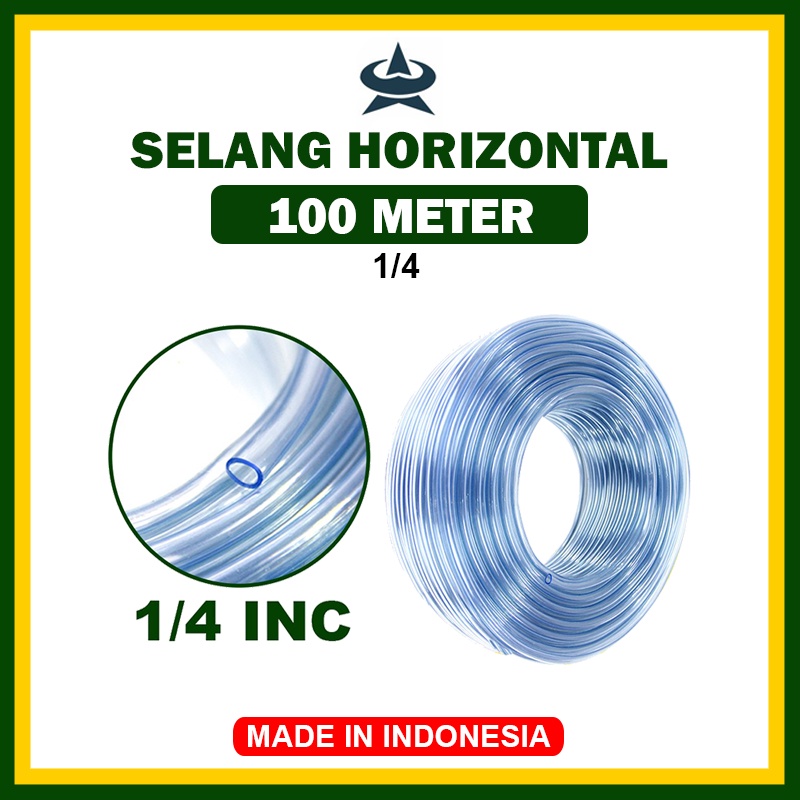 Jual GEMUK Selang Air 1/4 Inch 100 Meter 1 Roll Selang Timbang Selang Waterpass Tukang Selang ...