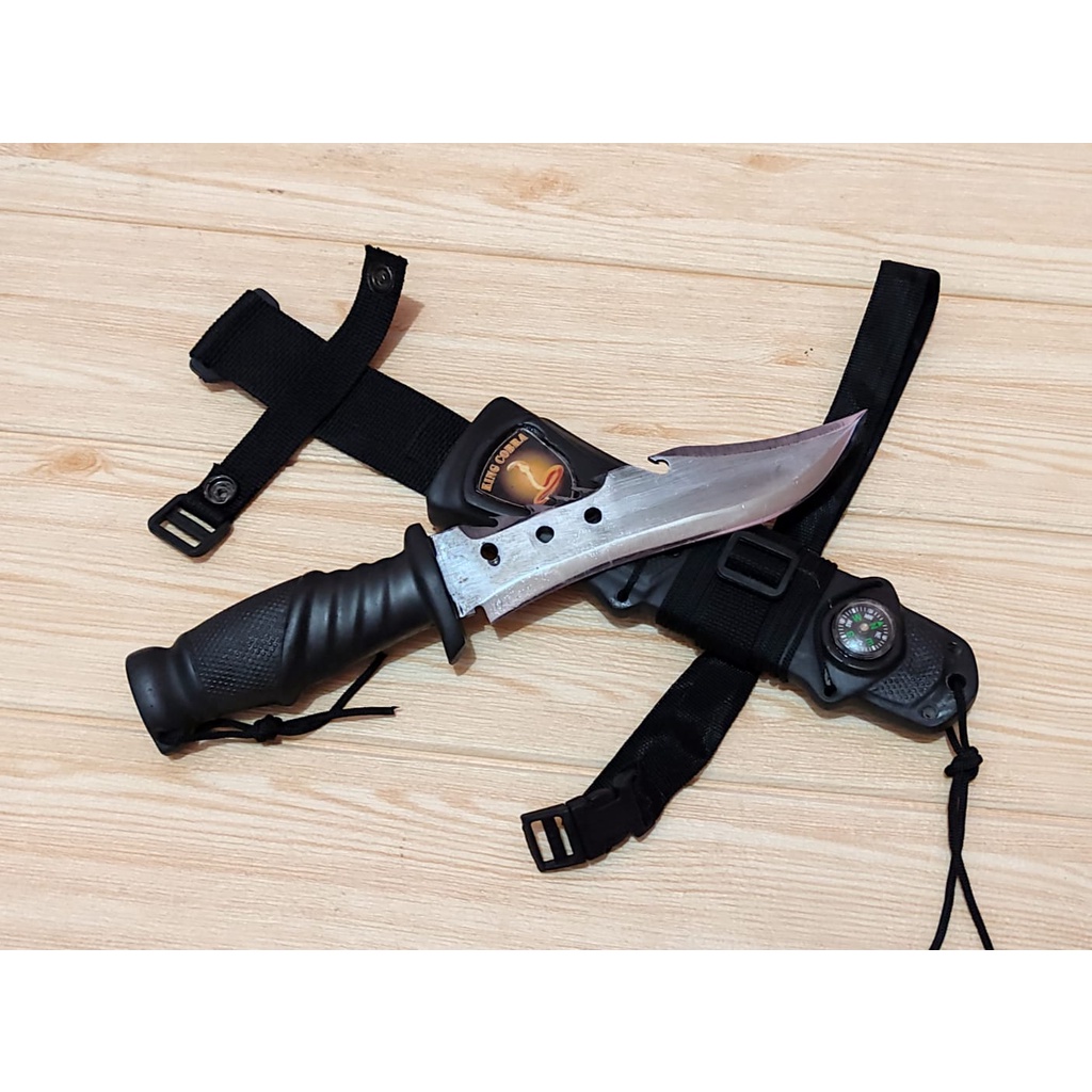 Jual Alat Survival Gunung / Pisau Gunung Merk Rambo + Compas | Shopee ...
