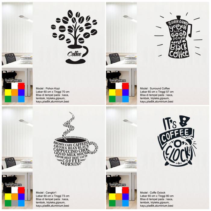 Jual Stiker Aneka Kopi Dinding Kaca Pintu Cafe Resto Coffeeshop Sticker ...