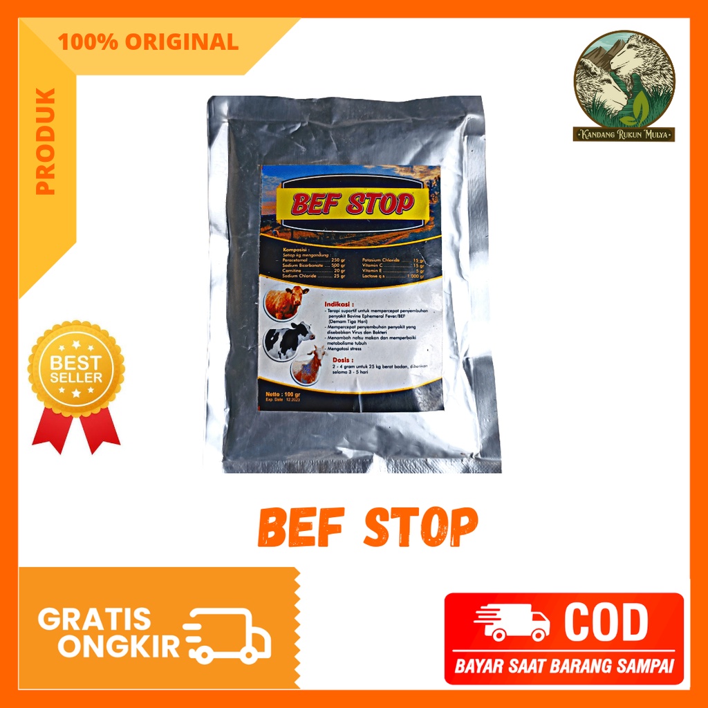 Jual Bef Stop Atasi Demam Sapi Ambruk Reaksi Cepat Pada Kambing Dan ...