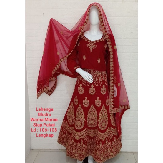 Jual PROMO SIAP PAKAI Baju Pengantin India Bludru Baldu Wedding MUA ...
