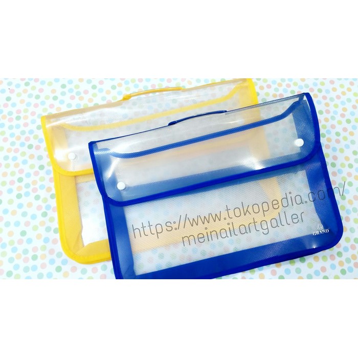 Jual Map File Bag / Zipper Bag / Document Organizer Kancing | Shopee ...