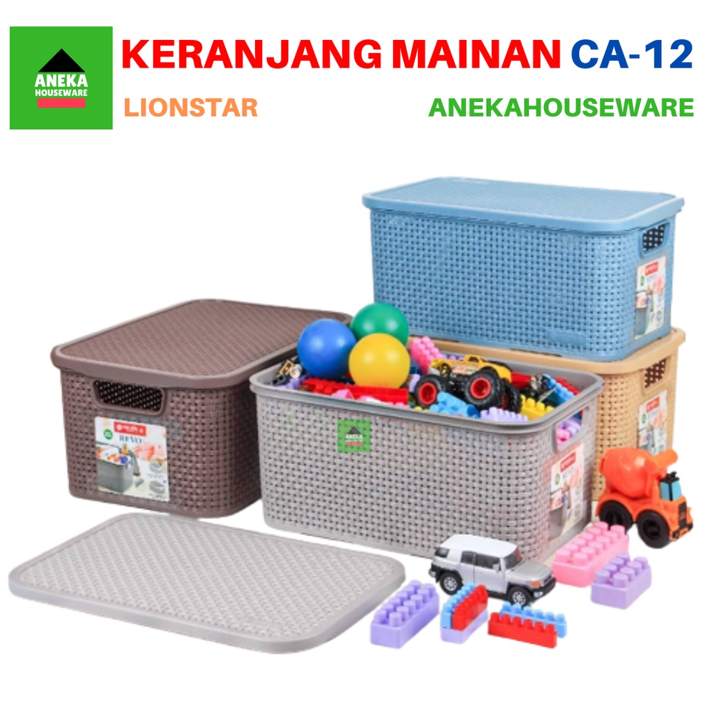 Jual Keranjang Mainan Serbaguna Revo Storage Box 7 Liter CA 12 Lion ...