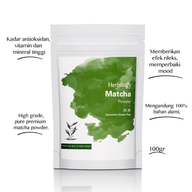 Jual HERBILOGY | Pure MATCHA - 100g Ceremonial Grade | Shopee Indonesia