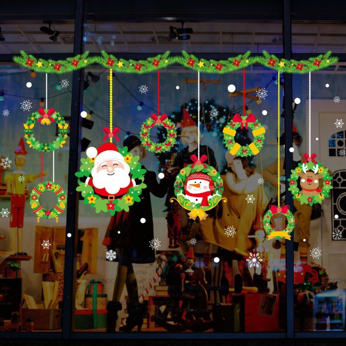 Jual Wall Sticker / Stiker Dinding / Kaca: Sinterklas dan Rangkaian ...