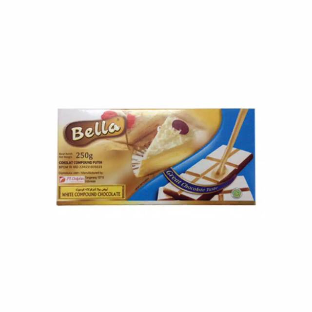 Jual Bella chocolate white compound 250gr(coklat batang dark putih ...