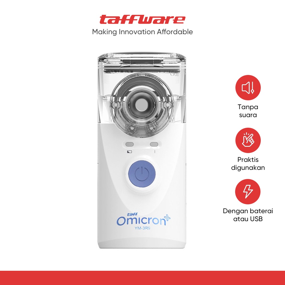 Jual TaffOMICRON Alat Terapi Pernafasan Asthma Inhale Nebulizer - YM-3R9 - White | Shopee Indonesia