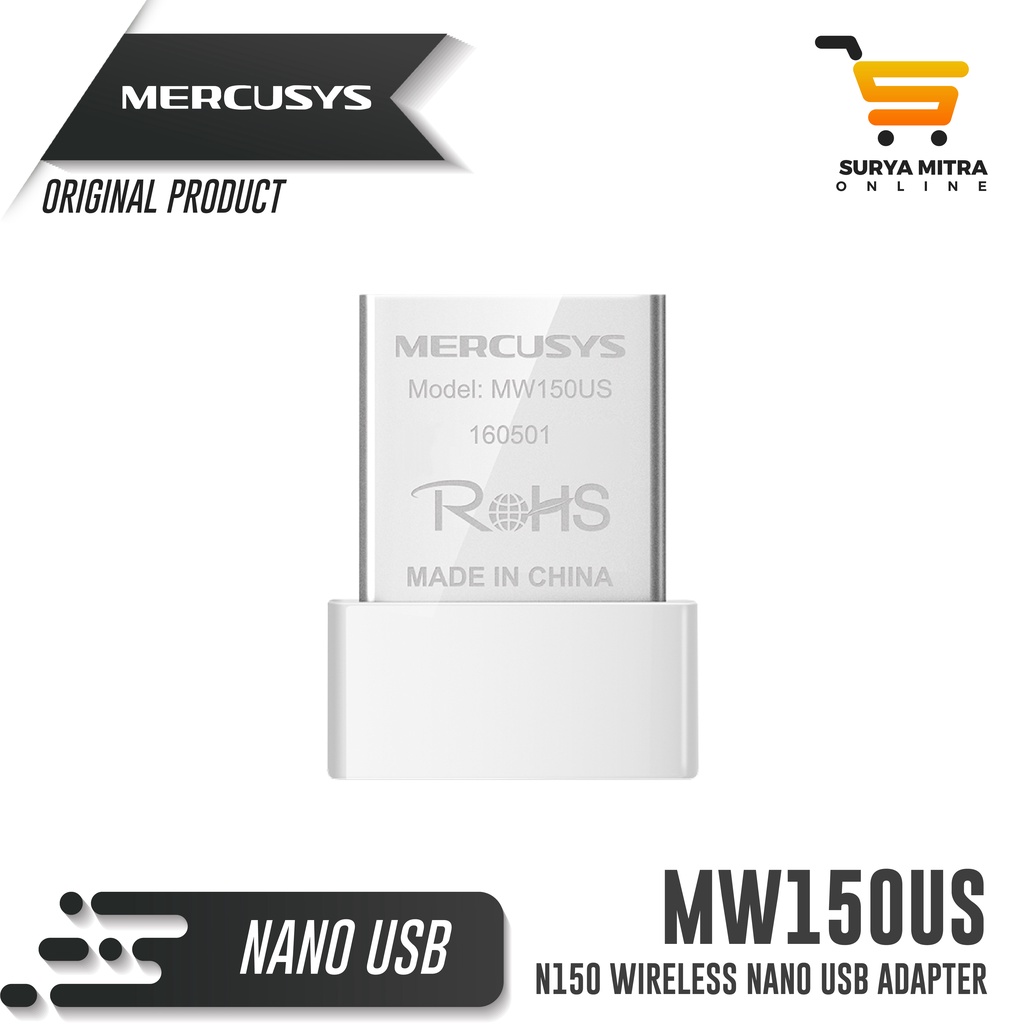 Jual Mercusys MW150US N150 Wireless Nano USB WiFi Adapter | Shopee ...