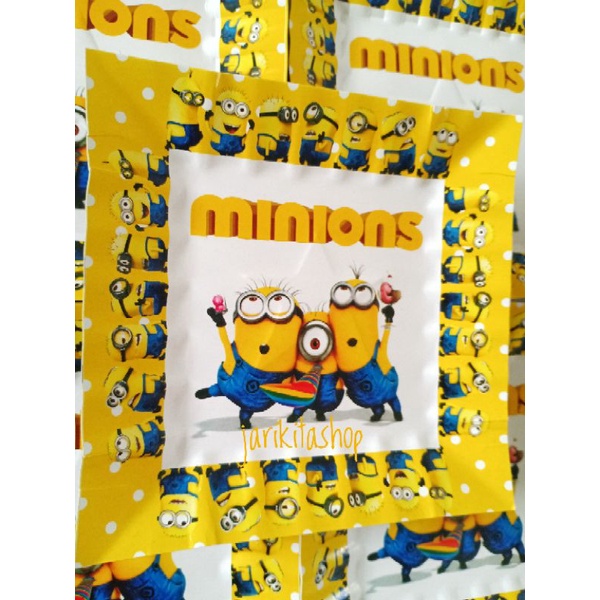 Jual PIRING KUE MINION KUNING BIRU KARAKTER DESPICABLE ME PAPOY MINIONS ...