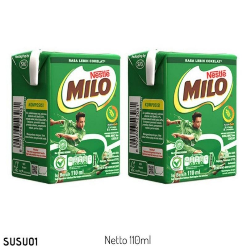 Jual SUSU UHT MILO ACTIVE GO MINI PACK NETTO 100ml | Shopee Indonesia