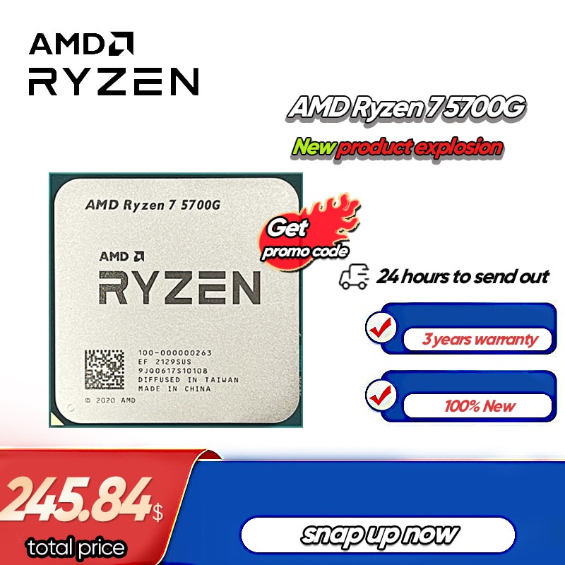 Jual PREORDER AMD Ryzen 7 5700G NEW R7 5700G 3.8GHz Eight-Core 16 ...
