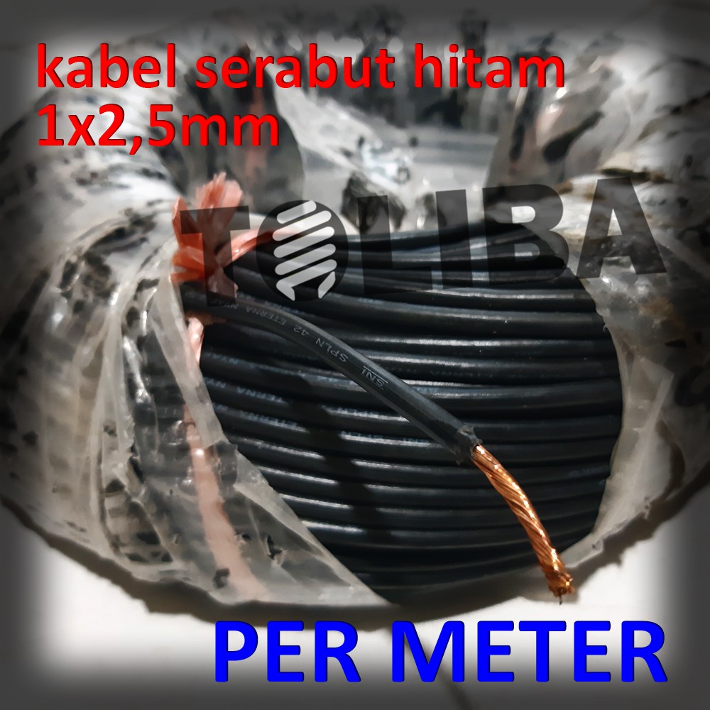 Jual kabel eterna nyaf 1x2,5 mm kabel serabut 2,5 mm / 1 x 2,5mm / per meter sni | Shopee Indonesia