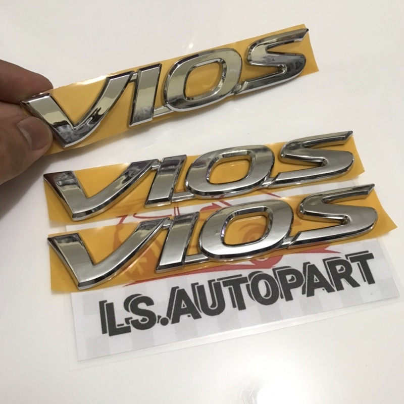 Jual EMBLEM LOGO TULISAN VIOS BAGASI BELAKANG ORI ORIGINAL GANTI LIMO ...