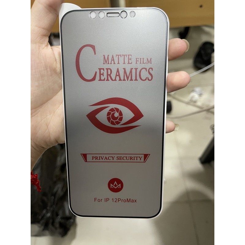 Jual Iphone SE X XR XS XS MAX Tempered Glass Ceramic Spy Matte Privacy Anti Gores Spy Matte ...