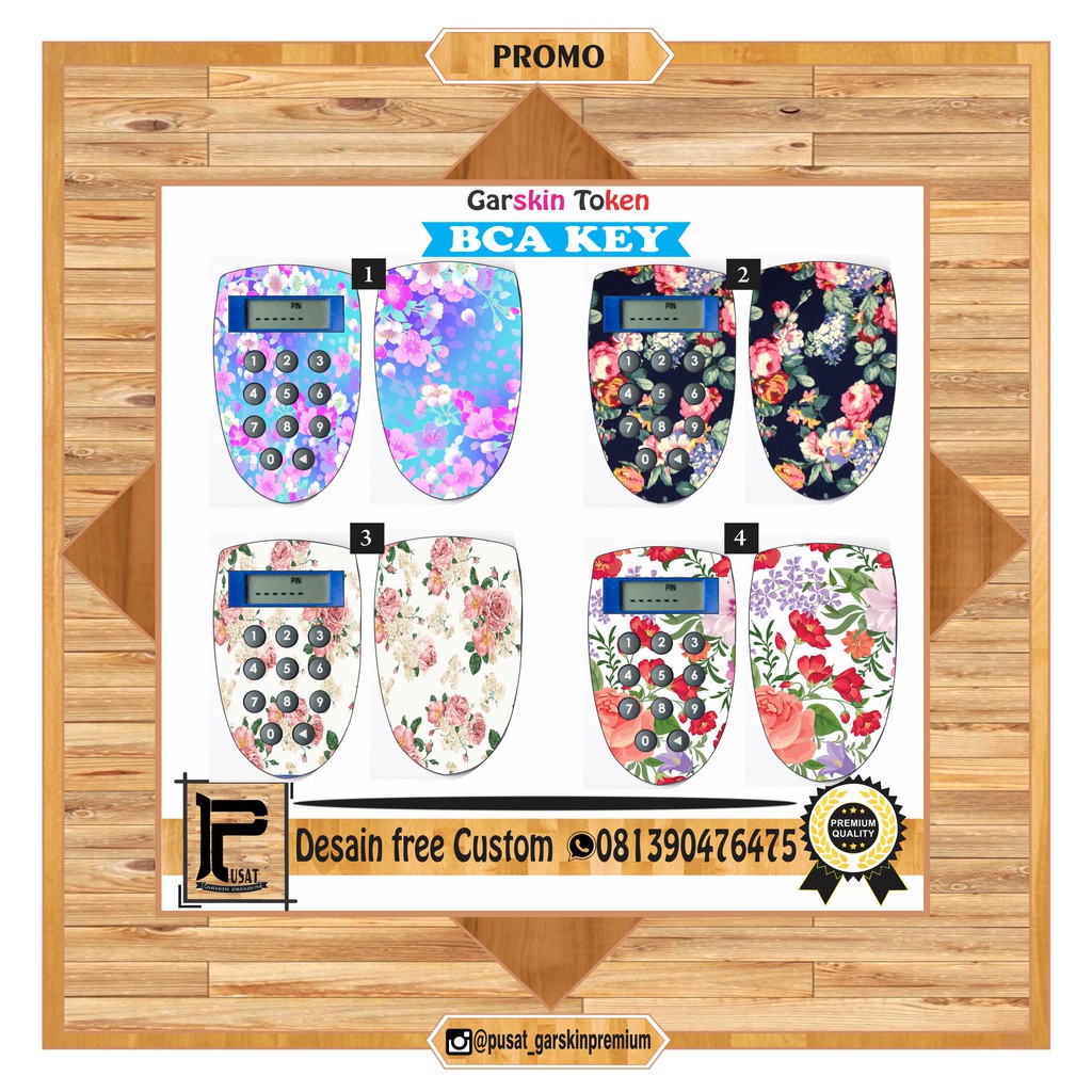 Jual Garskin Token Bca Key Danamon BNI Desain 1 (Bisa COD) | Shopee ...