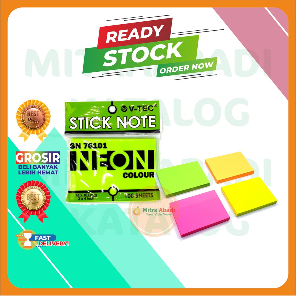 Jual STICK NOTE VTEC SN76101 | Shopee Indonesia