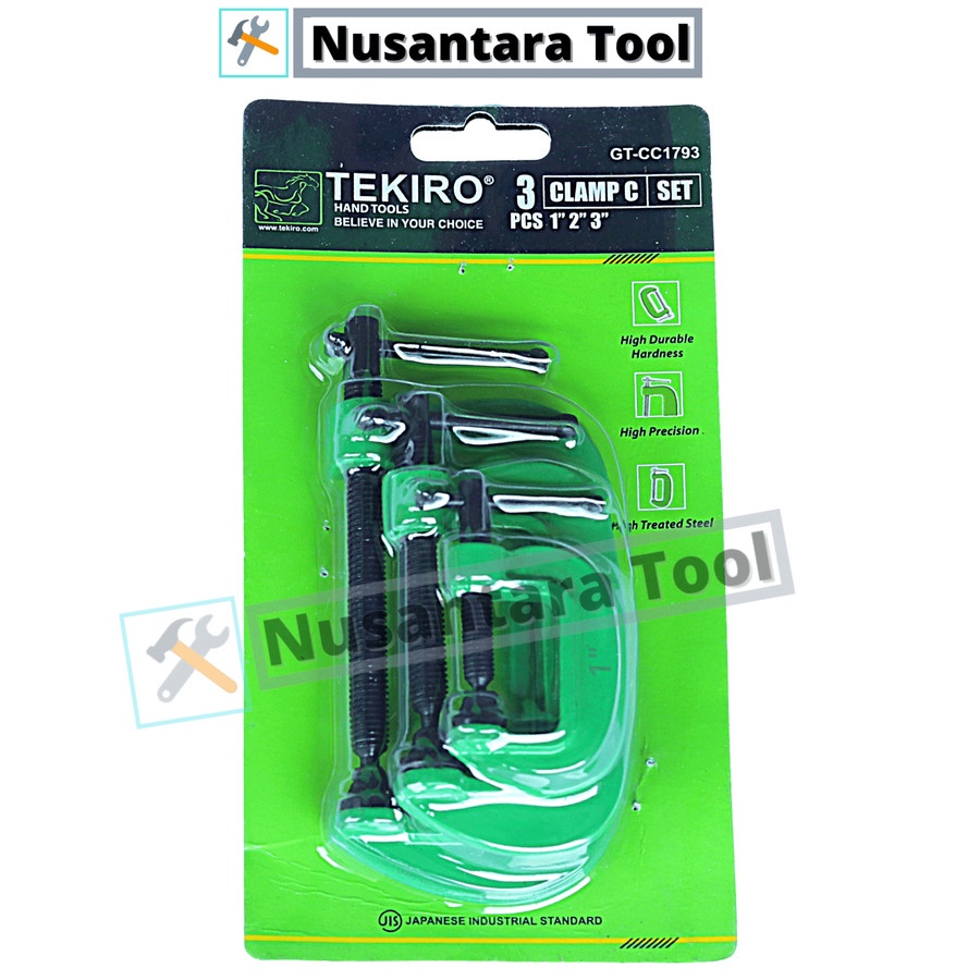 Jual CLAMP C TEKIRO 1 SET C CLAMP TEKIRO SET ISI 3 PCS | Shopee Indonesia