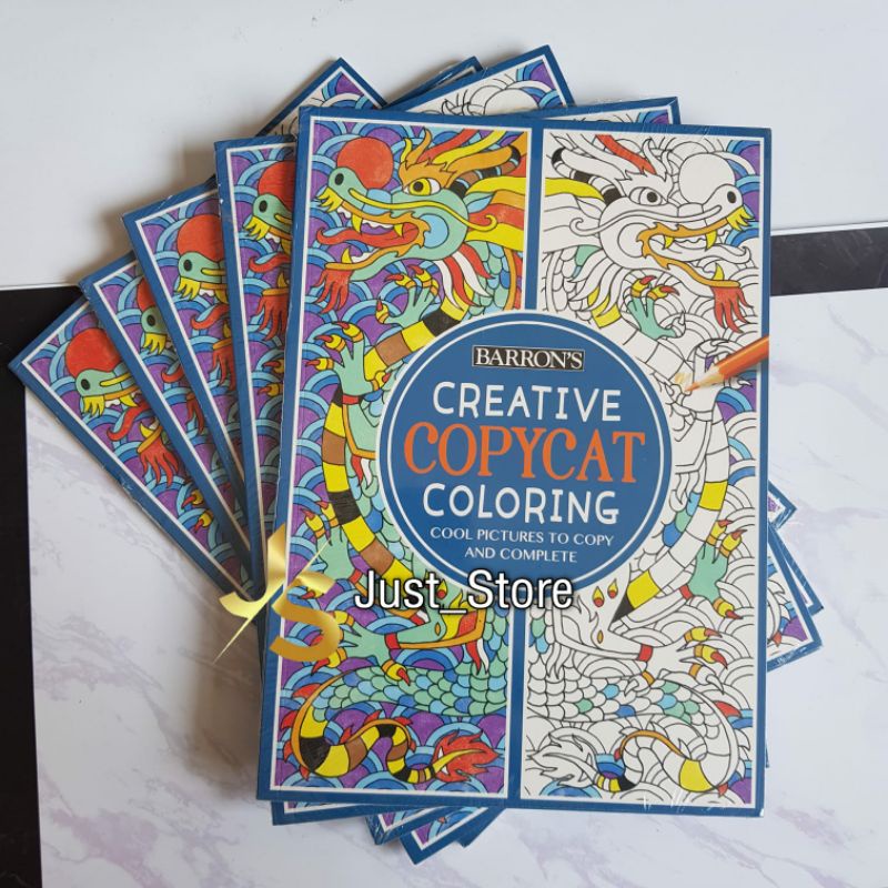Jual CREATIVE COPYCAT COLORING BOOK - Adult Colouring Book IMPORT ...
