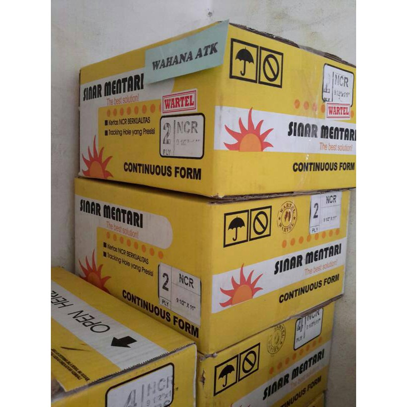 Jual Produk Eksklusif Continuous form sinar mentari ukuran wartel 9,5:2 ...