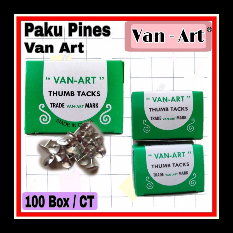 Jual (harga untuk 1box besar = 10 pack kecil) Paku payung/paku pines ...