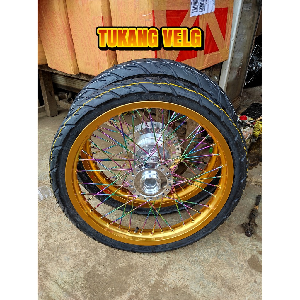 Jual VELG JARI JARI MEGAPRO RING 17 LEBAR 160-185 SEPAKET PLUS BAN ...