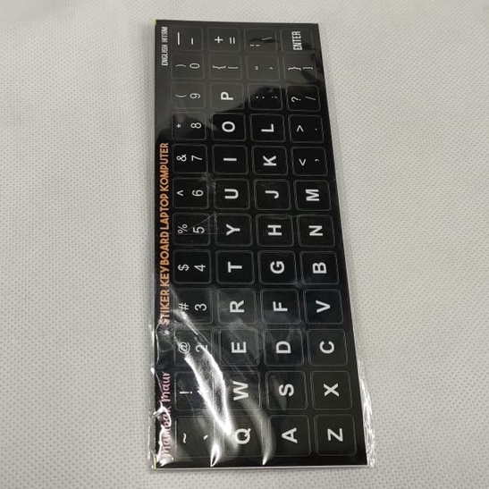 Jual Stiker Keyboard English Buat Laptop - PC | Shopee Indonesia