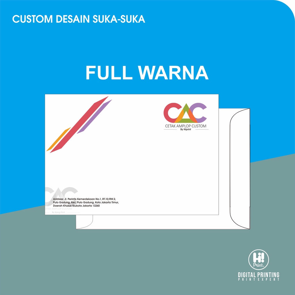 Jual Cetak Amplop A4 F4 Custom Free Desain | Shopee Indonesia