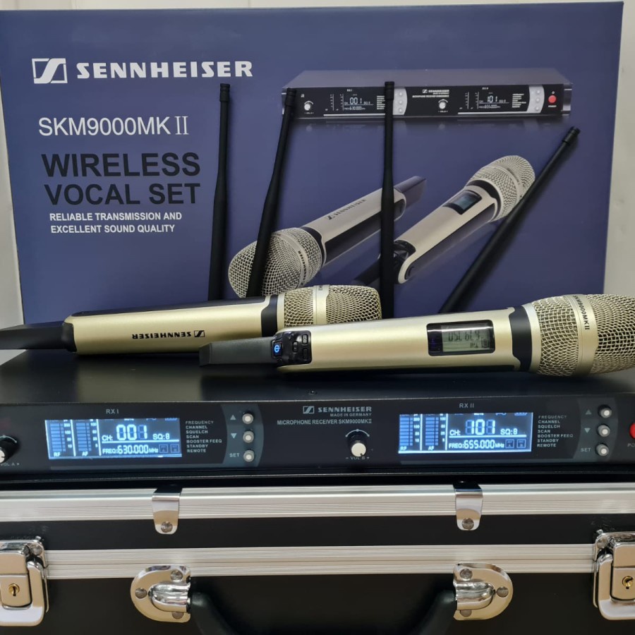 Jual MIC WIRELESS MICROPHONE SENNHEISER SKM 9000 MK II 4 ANTENA ...