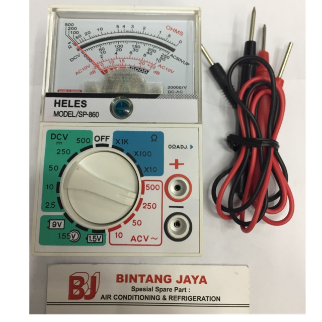 Jual Multitester mini analog Heles SP860 / multimeter mini tester ...