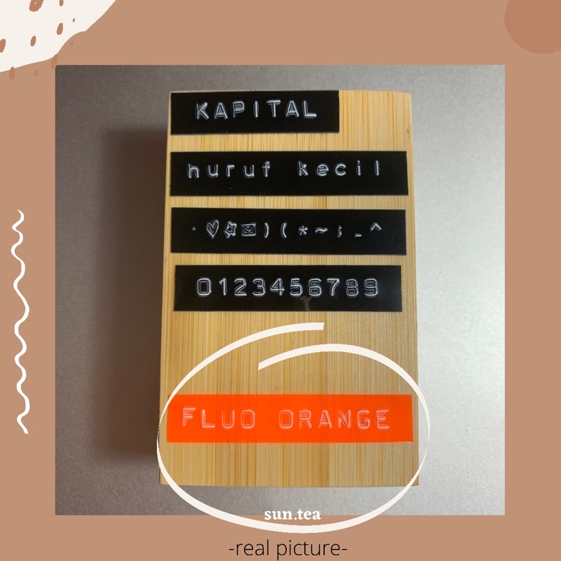 Jual CUSTOM LABEL STICKER NAMA EMBOSS TIMBUL 3D WATERPROOF (ANTI AIR ...