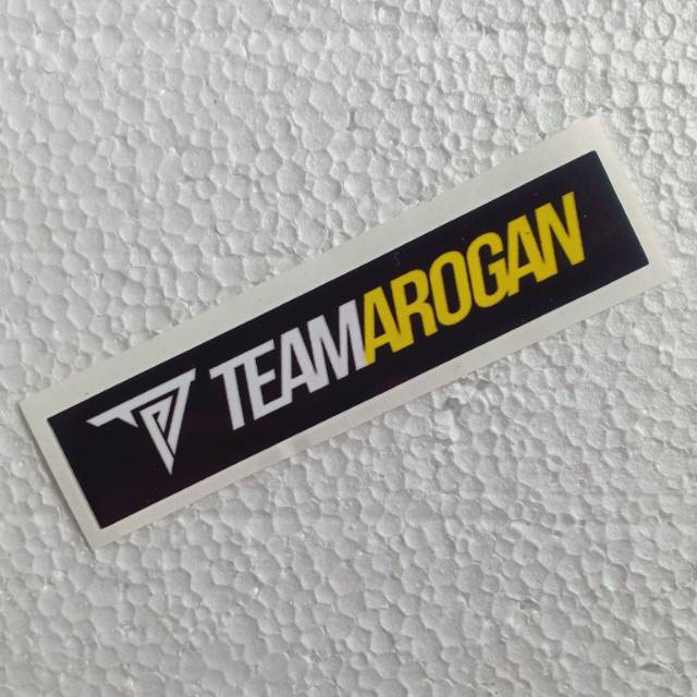 Jual Stiker Team Arogan htm Ritrama Cutting Laminasi Glossy Min. Order ...