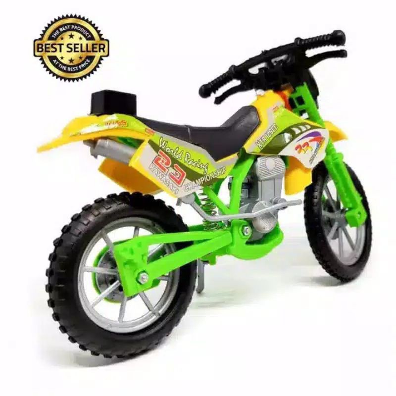 Jual Mainan anak motor trail lengkap bonus dua ban dan obeng dan ...
