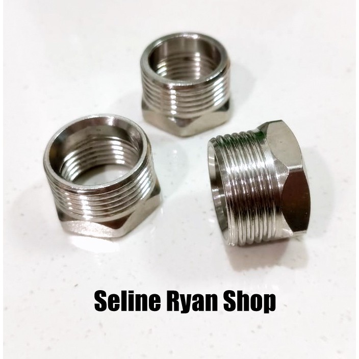 Jual Overloop / Verlop / Sock Nepel Stainless / Sambungan Kran Pipa 1/2 ...
