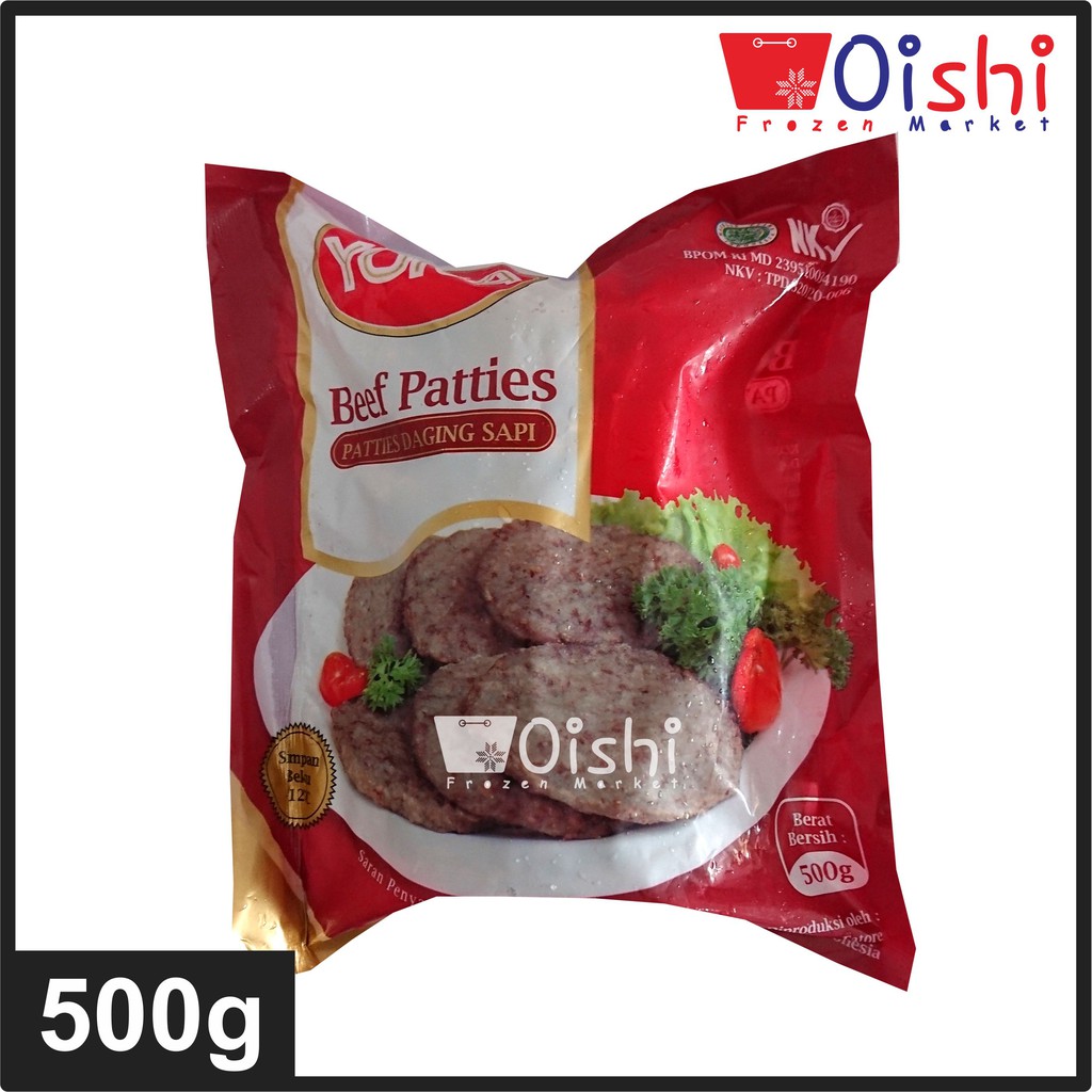 Jual Yona Beef Patties (Daging Sapi Burger) 500g | Shopee Indonesia