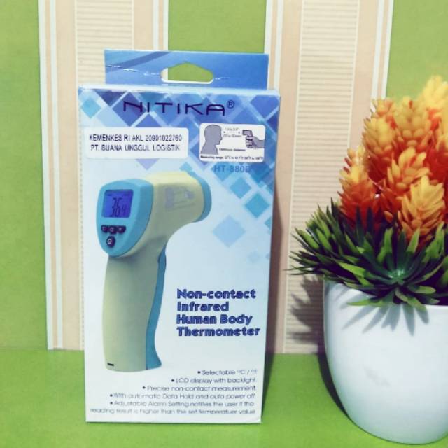 Jual TERMOGUN / Infrared Merek NITIKA (Izin Kemenkes) | Shopee Indonesia