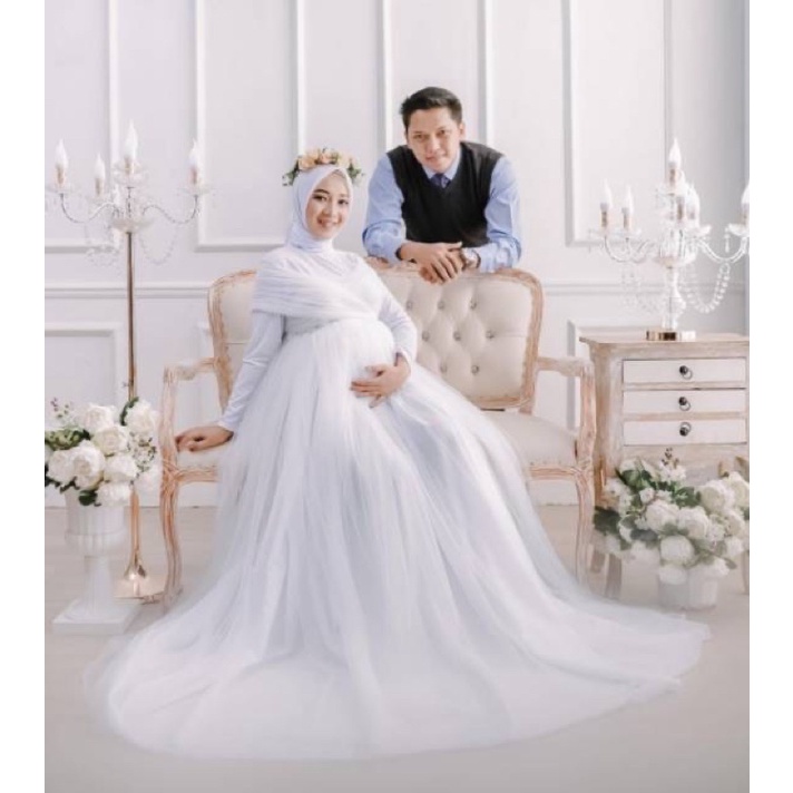 Jual setelan rok tutu dan kemben lilit | dress maternity | gaun ...