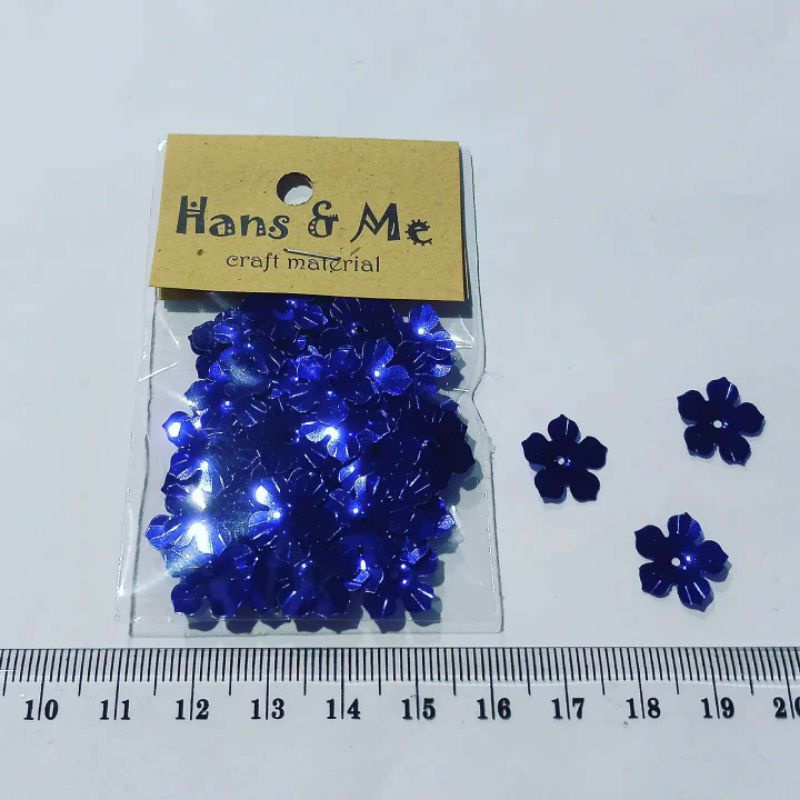 Jual Payet Manik Bunga Jepang Biru Royal | Shopee Indonesia