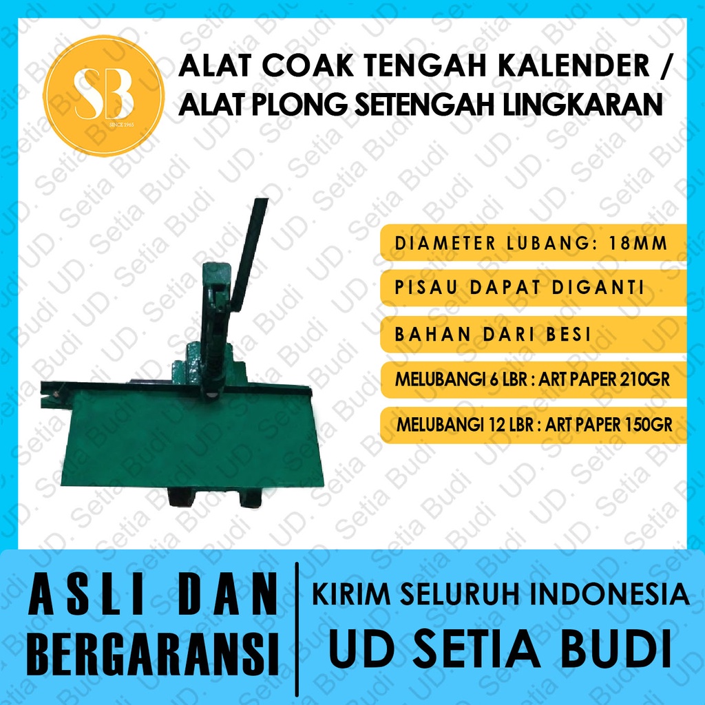 Jual Alat coak tengah kalender / Alat plong setengah lingkaran | Shopee ...