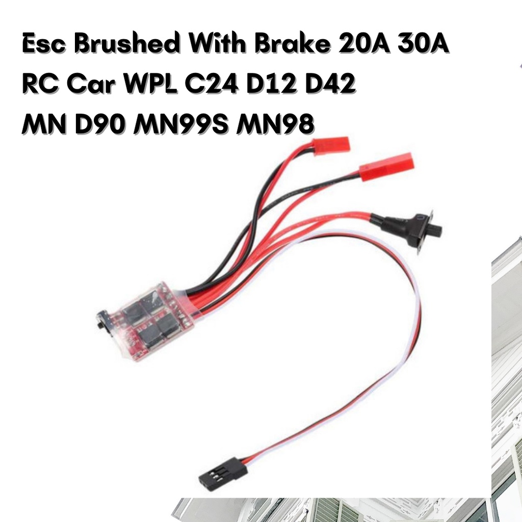 Jual ESC 20A 30A Brushed With Brake RC MN 99 D90 D91 WPL B1 B14 B16 B24 ...