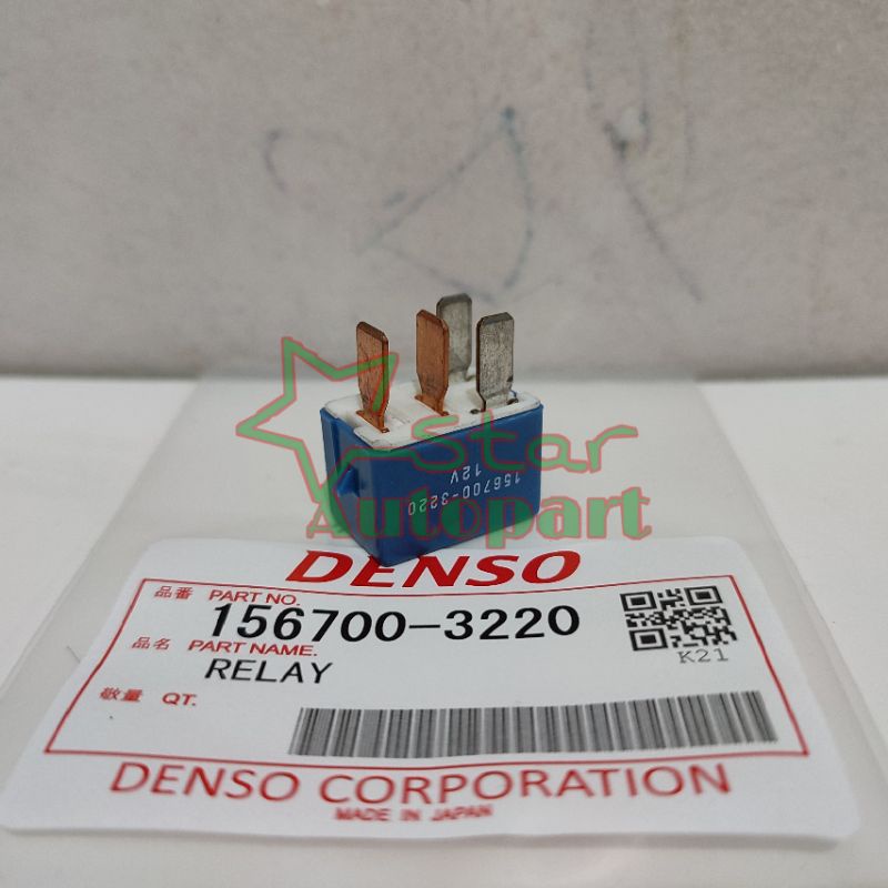 Jual Relay biru avanza xenia apv futura injeksi 12v kaki 4 denso ...