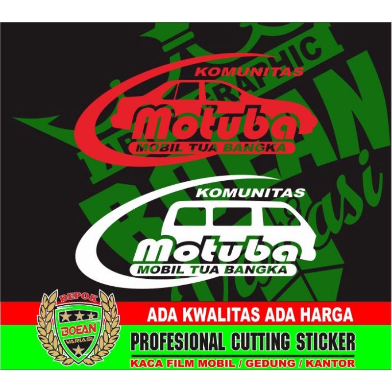Jual Cutting Sticker Motuba mobil tua bangka | Shopee Indonesia