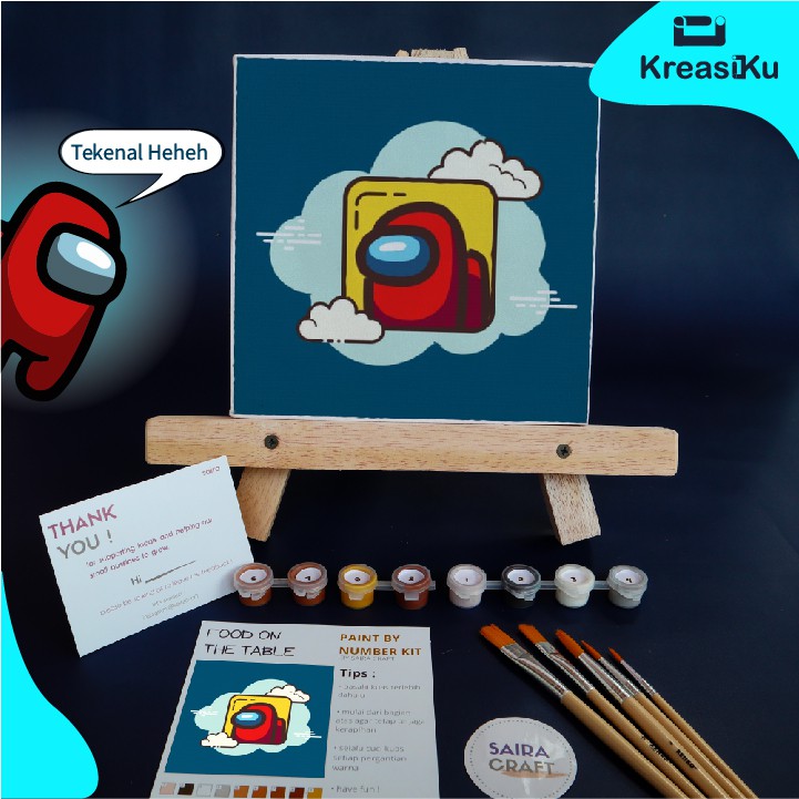 Jual PAINT BY NUMBER KIT - Among Us PAINTING KIT By Saira Craft Among ...