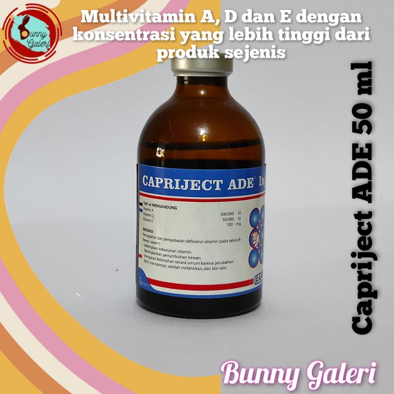 Jual CAPRIJECT ADE 100 ml, Multivitamin injeksi dengan kandungan ...