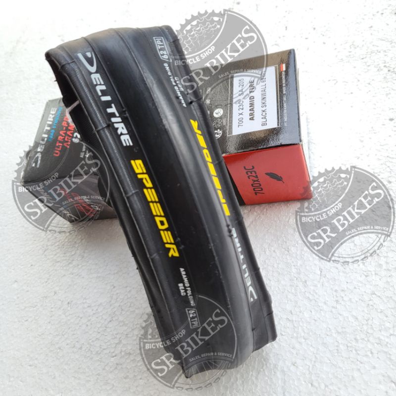 Jual Ban Luar 700 x 23C Sepeda Road Bike Fixie. KEVLAR ARAMID - DELI TIRE | Shopee Indonesia