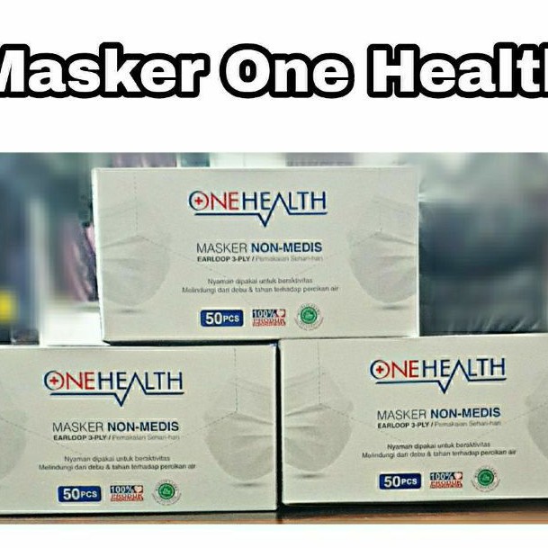 Jual Masker One Health non medis isi 50pcs | Shopee Indonesia