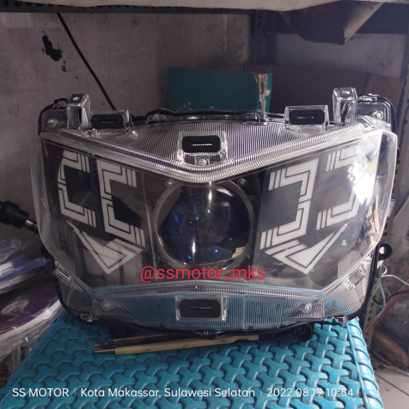Jual HEADLAMP CUSTOM PROJIE BILED AES TURBO SE NON LASER UPGRADE 60 ...