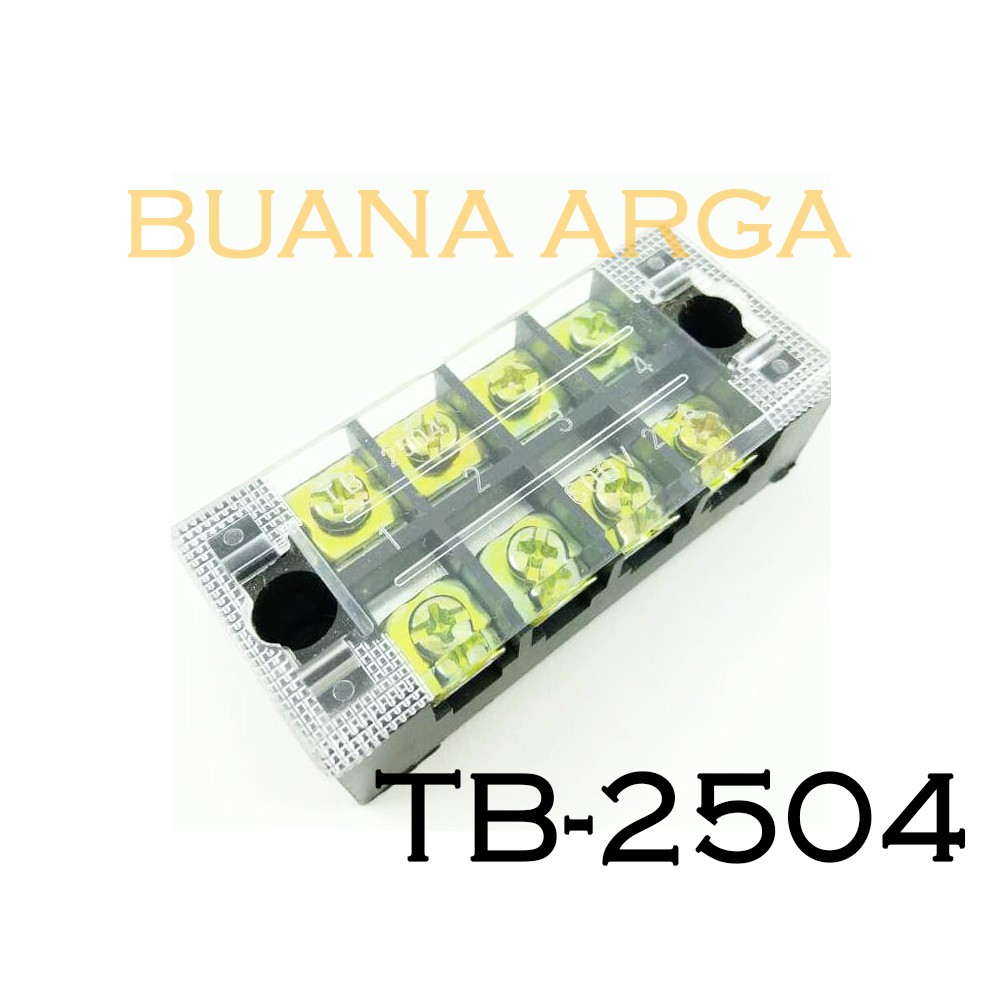 Jual Terminal Block TB 25A TB-2504 / TC2504 4 Pole Fort | Shopee Indonesia
