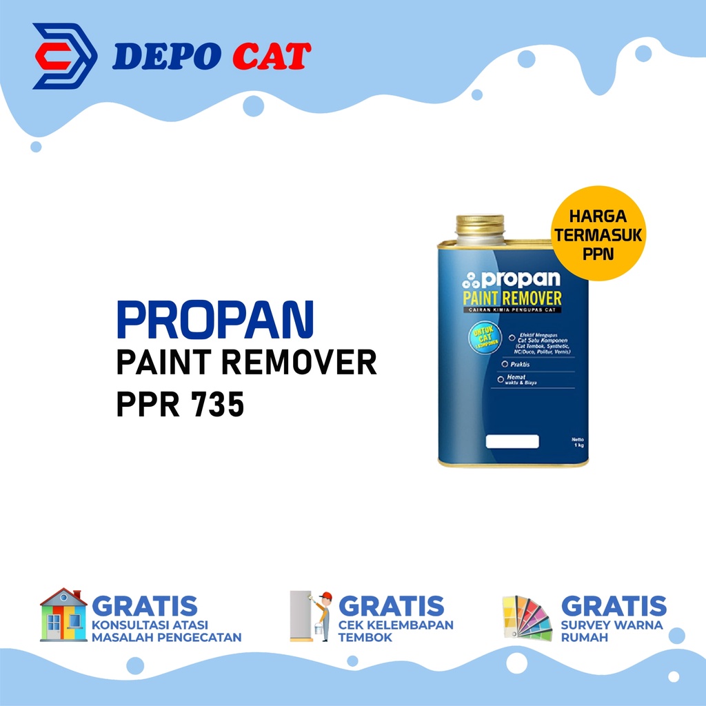 Jual Propan Paint Remover PPR 735 Pengupas Cat 1KG | Shopee Indonesia
