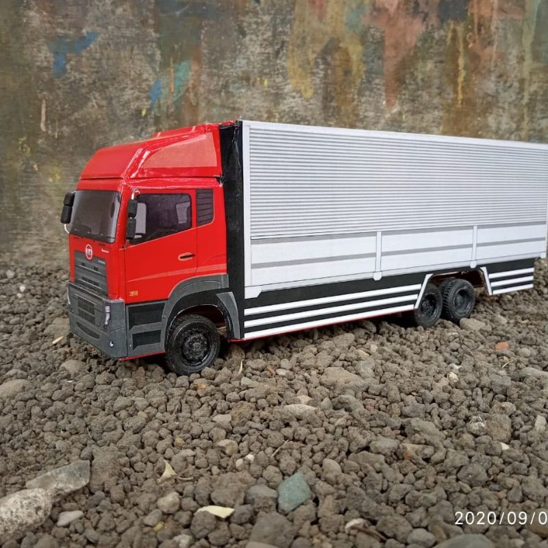 Jual MINIATUR truk tronton box | Shopee Indonesia