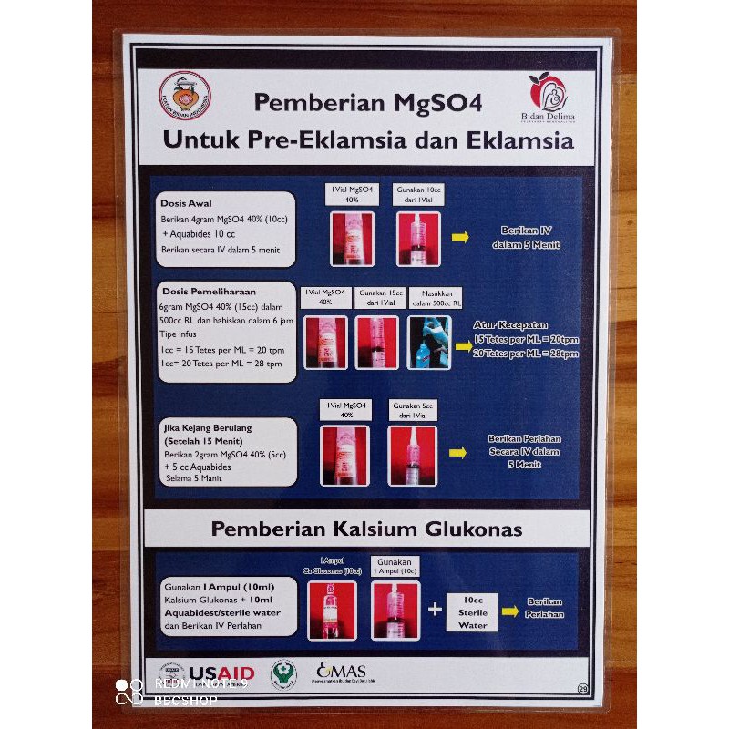 Jual (29) POSTER PEMBERIAN MGSO4 UNTUK PRE EKLAMSIA | Shopee Indonesia